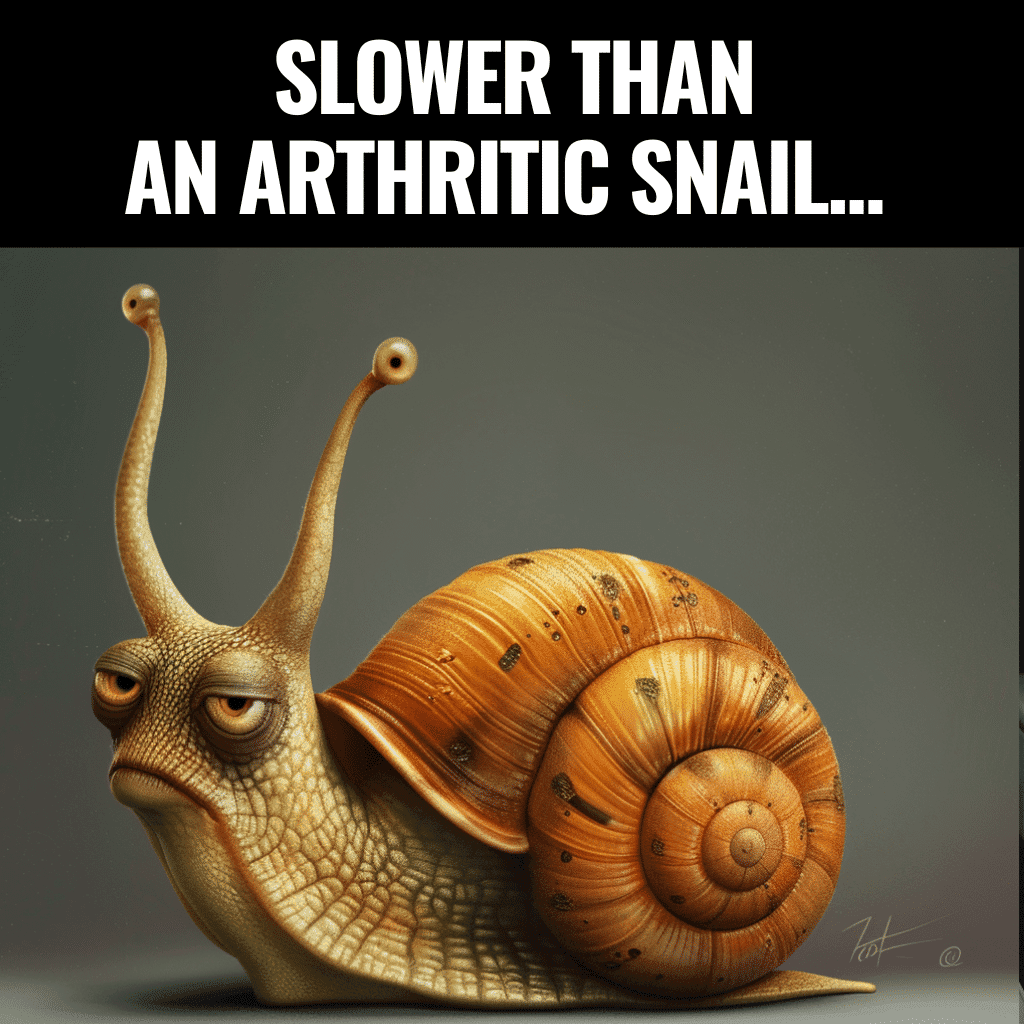Slower than a snail with arthritis - One Man Empire